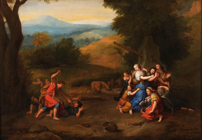 Workshop of Louis de Boullogne - Moses defending Jethro's daughters For ...