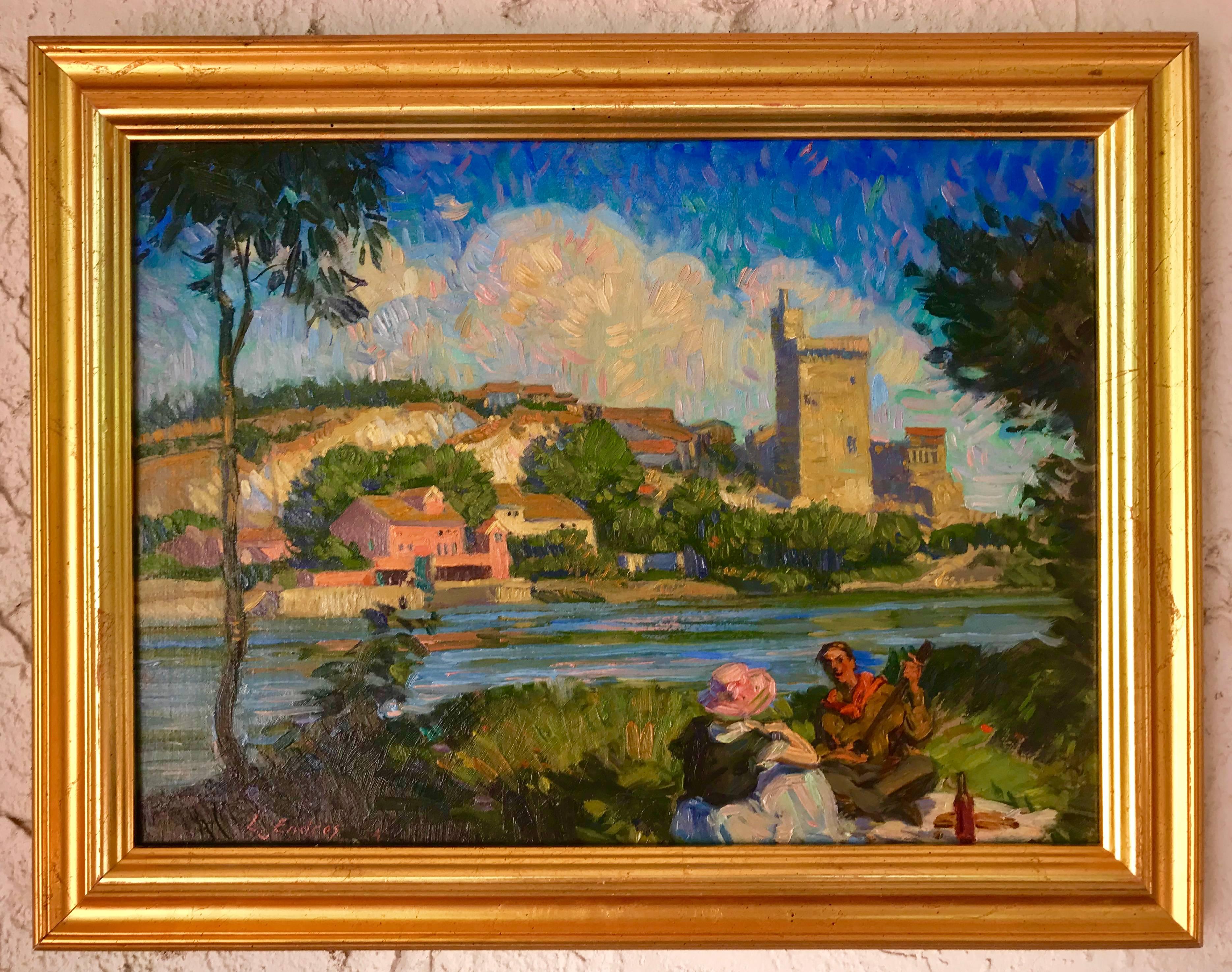 Louis Endres - "Villeneuve-les-Avignon" For Sale at 1stDibs | louis ...