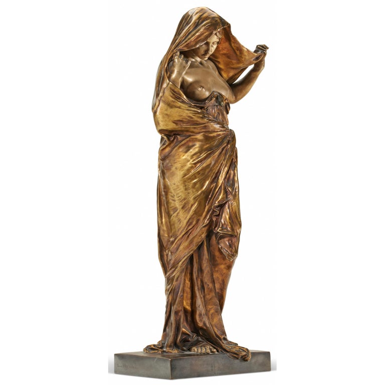 Louis-Ernest Barrias - Nature revealing herself before Science bronze ...