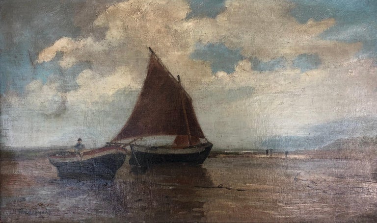 Louis Étienne Timmermans - Beach at low tide For Sale at 1stDibs