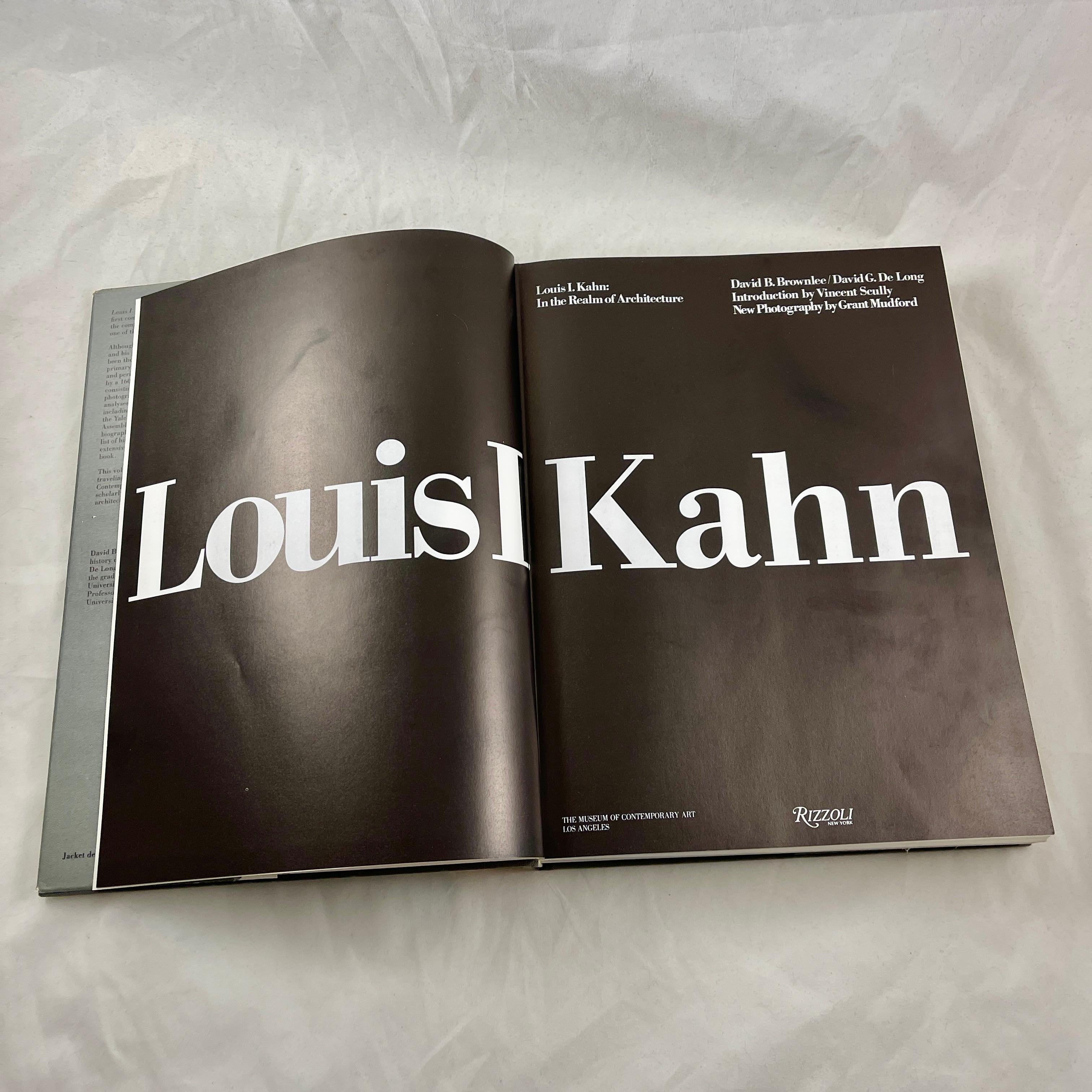 Louis i. Kahn: in the Realm of Architecture Coffee Table Book – 1st Edition 1991 at 1stDibs