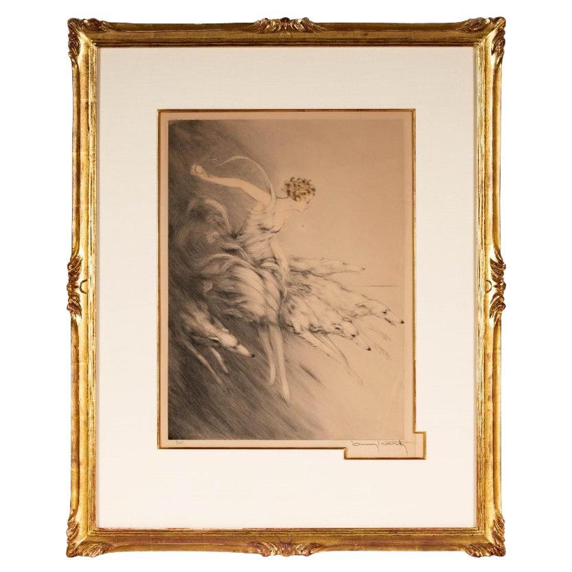 Louis Icart, Etching on Paper, "Look", Dated 1928 For Sale at 1stDibs