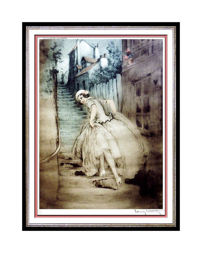 Louis Icart - Louis Icart Color Etching Hand Signed French Art Deco ...