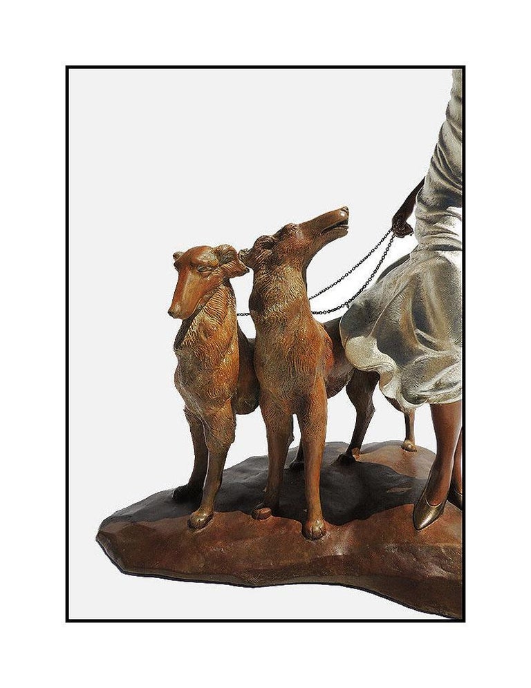 Louis Icart - Louis Icart Bronze Sculpture Coursing Joie De Vivre Deco ...