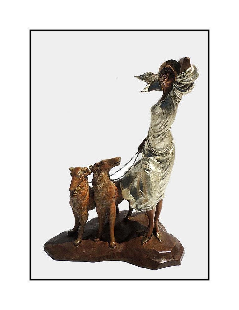 Louis Icart - Louis Icart Bronze Sculpture Coursing Joie De Vivre Deco ...