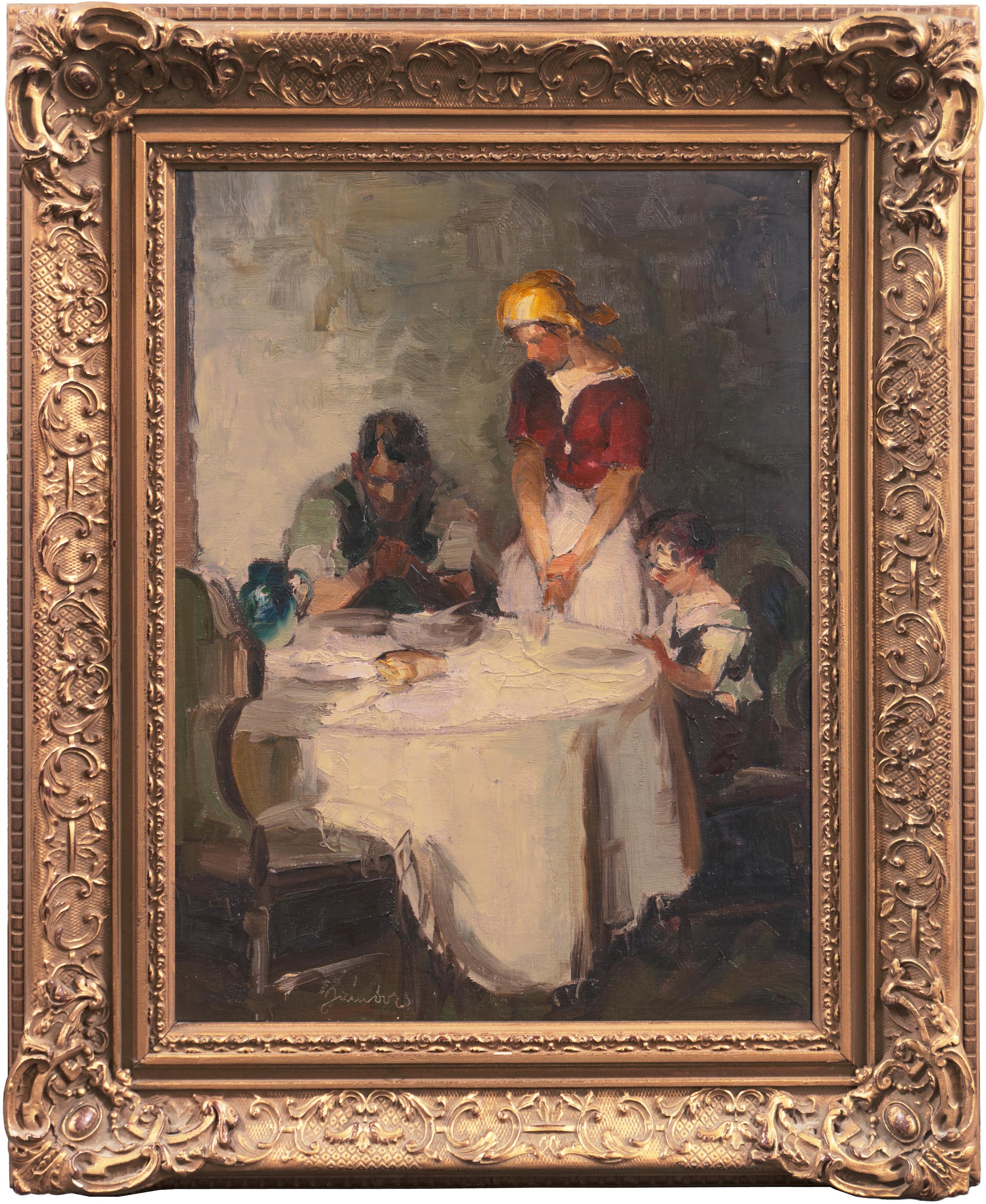 Nancy Franke - Warmth by Nancy Franke, Framed Vertical Impressionist ...