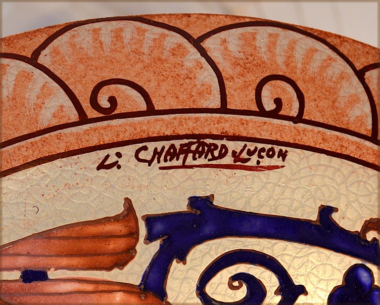 Louis-Joseph Chaffard-Luçon Loys Lucha French Art Deco Enamelled ...