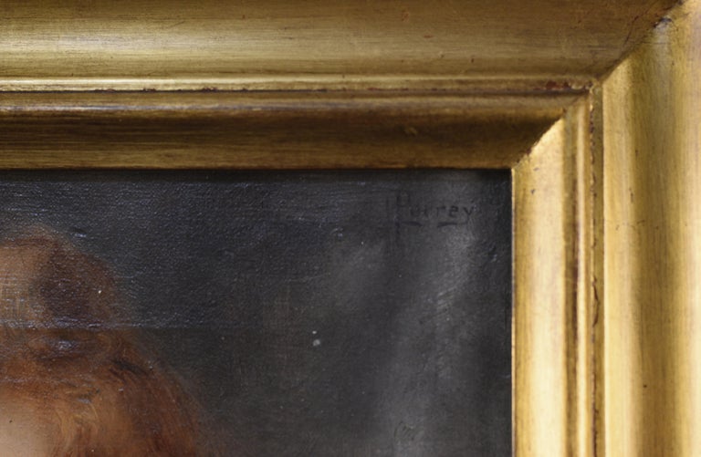 Louis Justin Maurice Perrey - Portrait of a young girl For Sale at 1stDibs