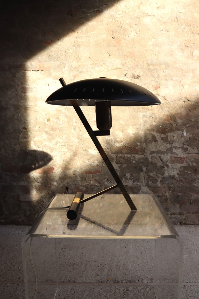 Louis Kalff - Decora - Lampe Z - Douille en laiton - Philips - Bon état ...