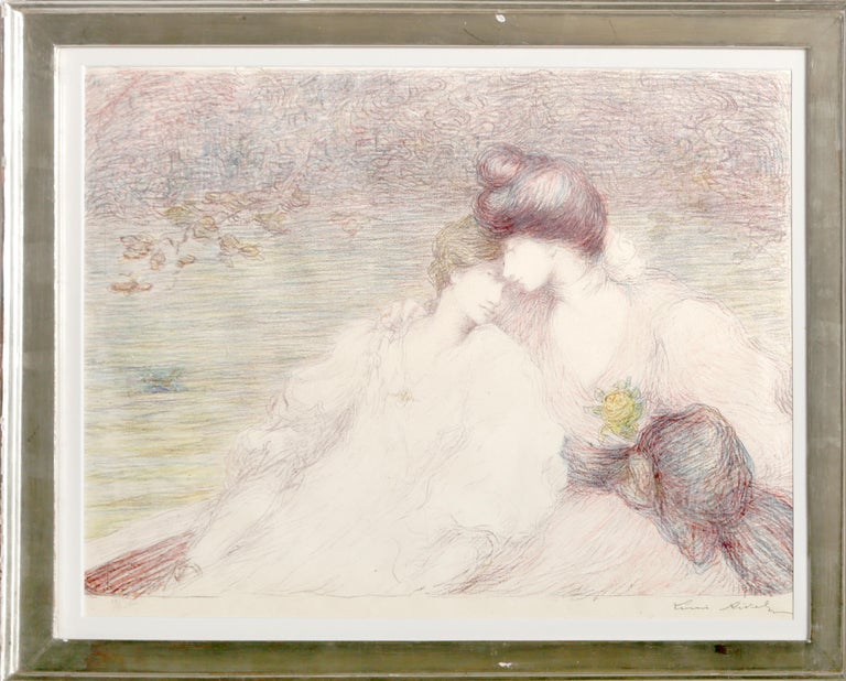 Louis Marie Joseph Ridel - Two Women in Boat For Sale at 1stDibs