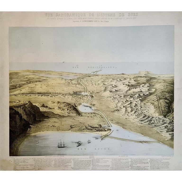 Louis Maurice Adolphe Linant de Bellefonds - 1855 Original poster of ...