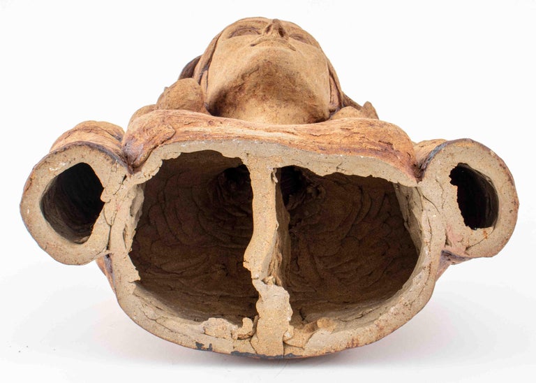 Louis Mendez Ceramic Woman Portrait Sculpture For Sale at 1stDibs
