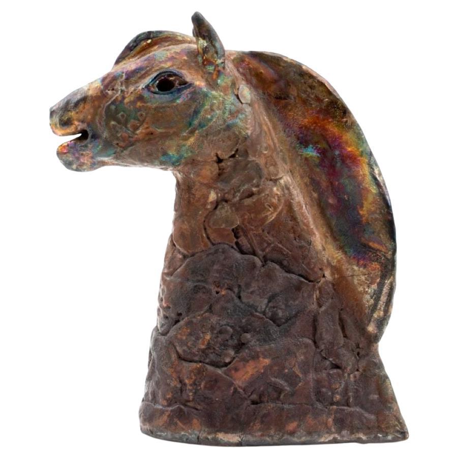 Contemporary Metal Horse Sculpture at 1stDibs