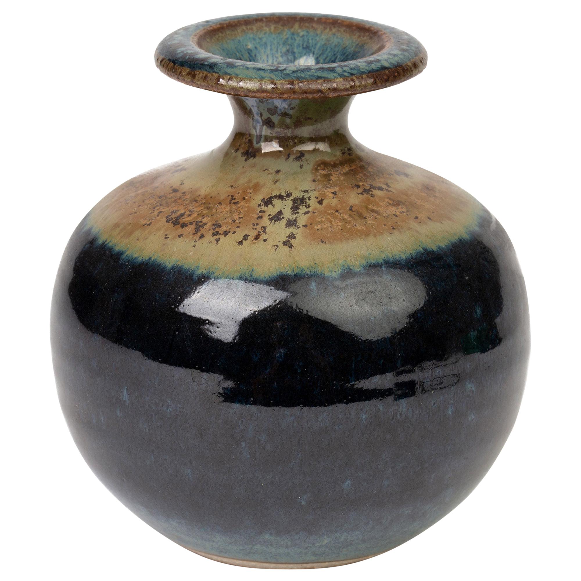 Louis Mulcahy Irish Studio Pottery Brushed Oxide Vase at 1stDibs ...