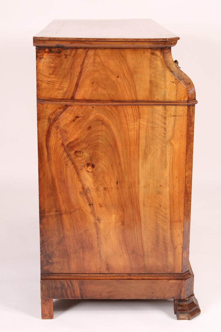 Louis Philippe Burl Walnut Chest of Drawers For Sale at 1stDibs