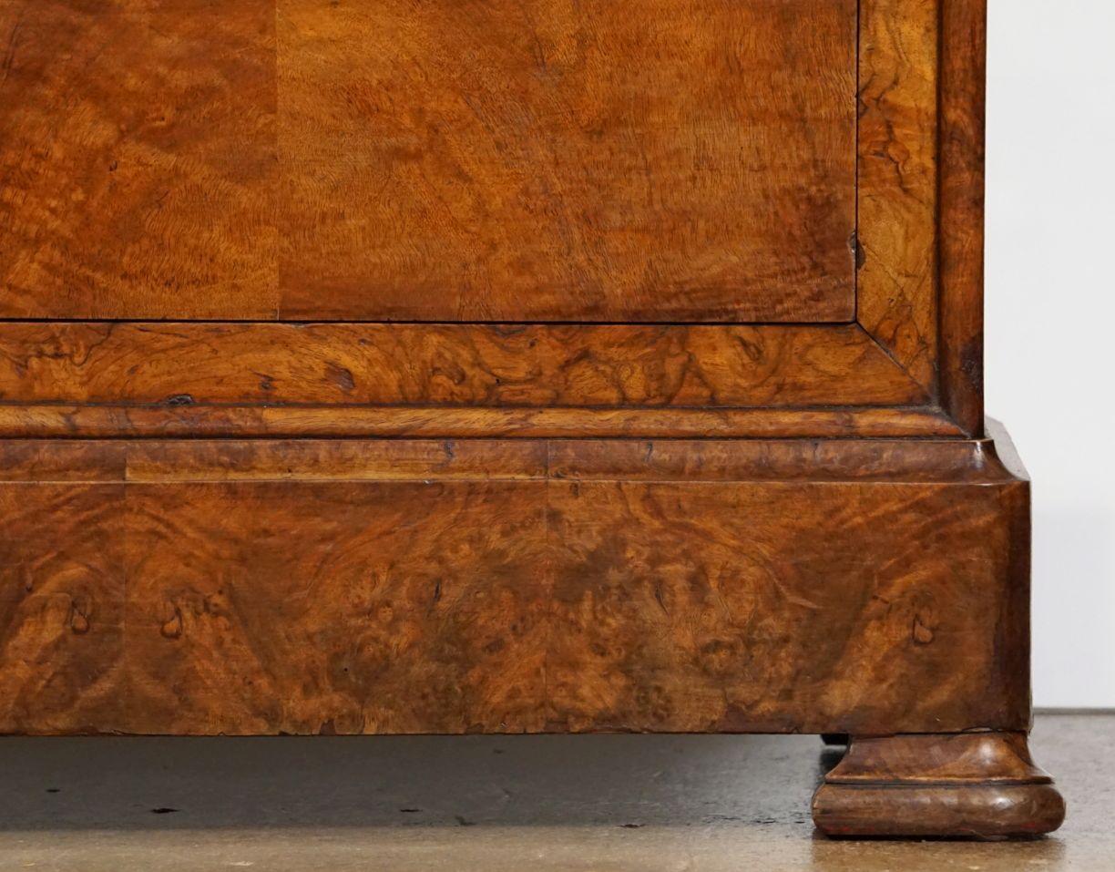 Louis Philippe Chest or Commode of Burr Walnut with Marble Top from ...