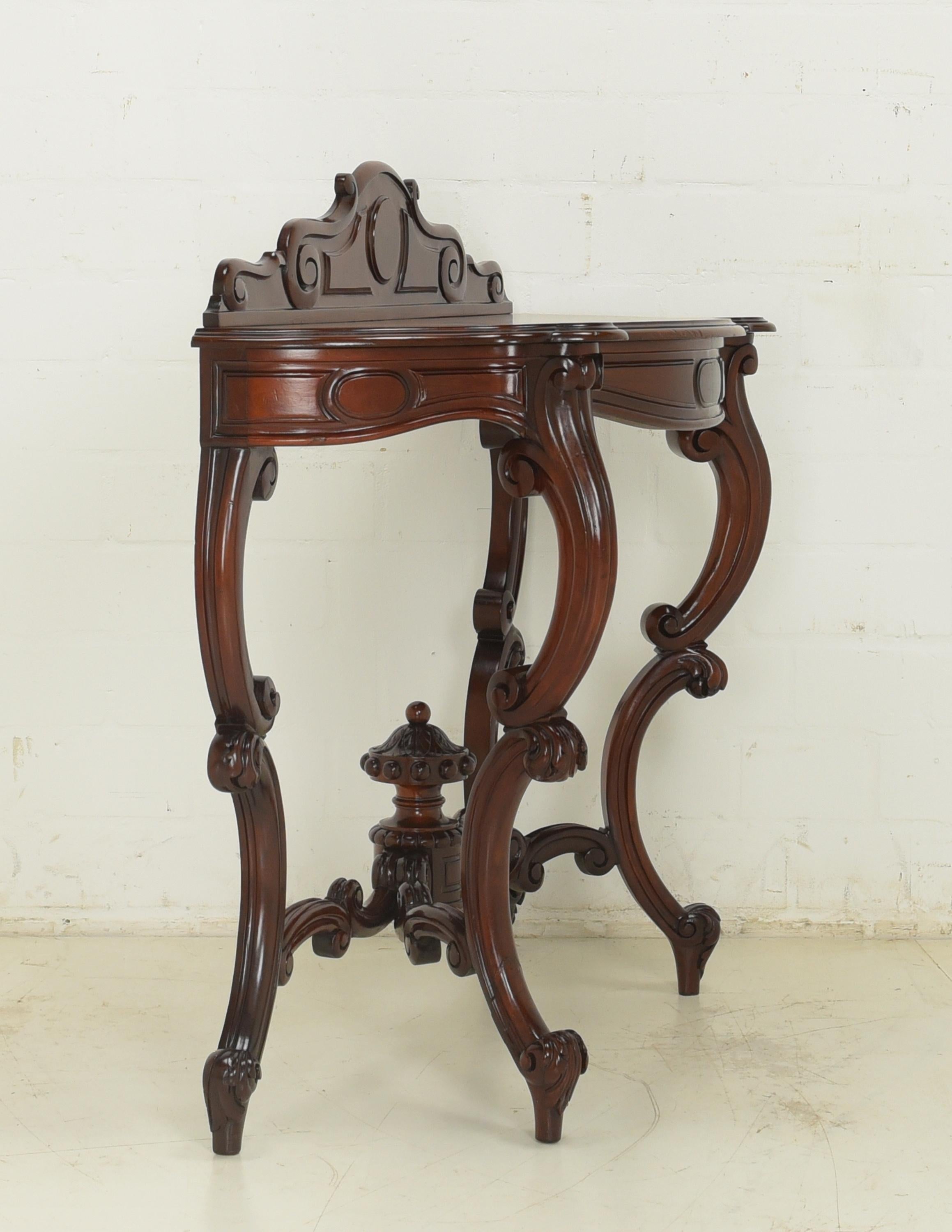 Louis Philippe Console Table / Wall Table in Solid Mahogany, circa 1870 ...