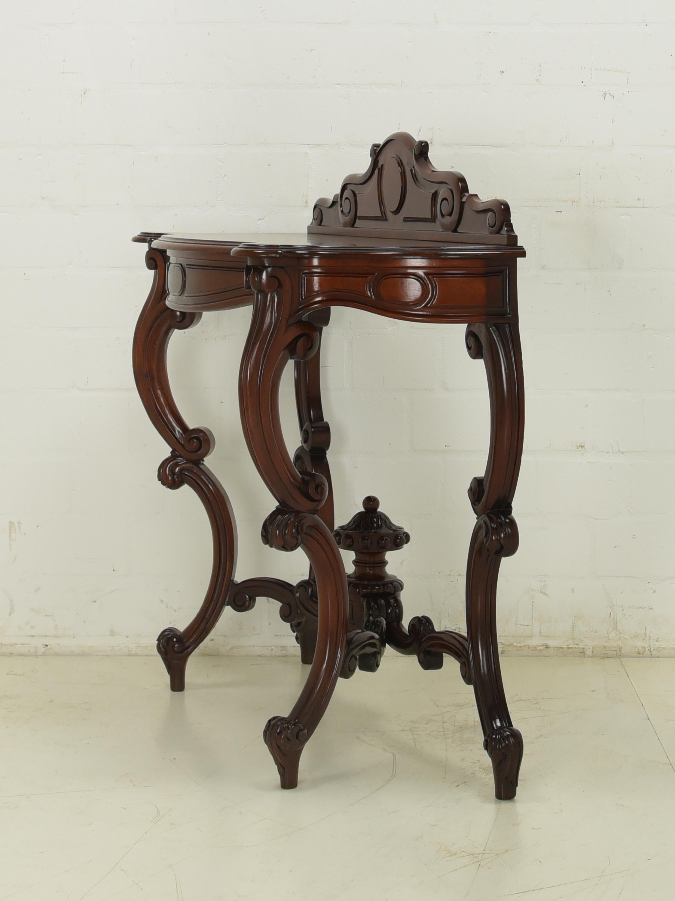 Louis Philippe Console Table / Wall Table in Solid Mahogany, circa 1870 ...