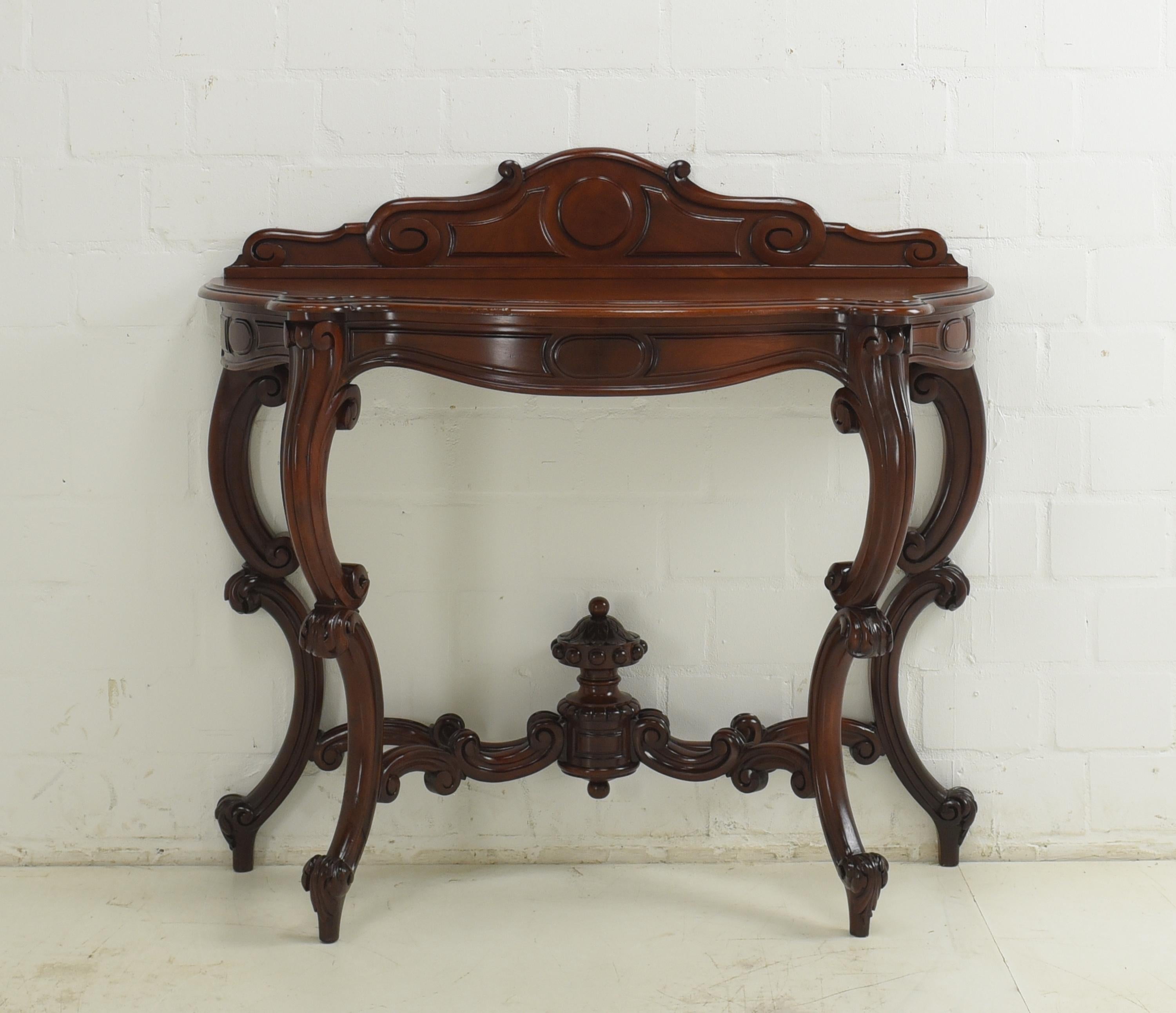 Louis Philippe Console Table / Wall Table in Solid Mahogany, circa 1870 ...