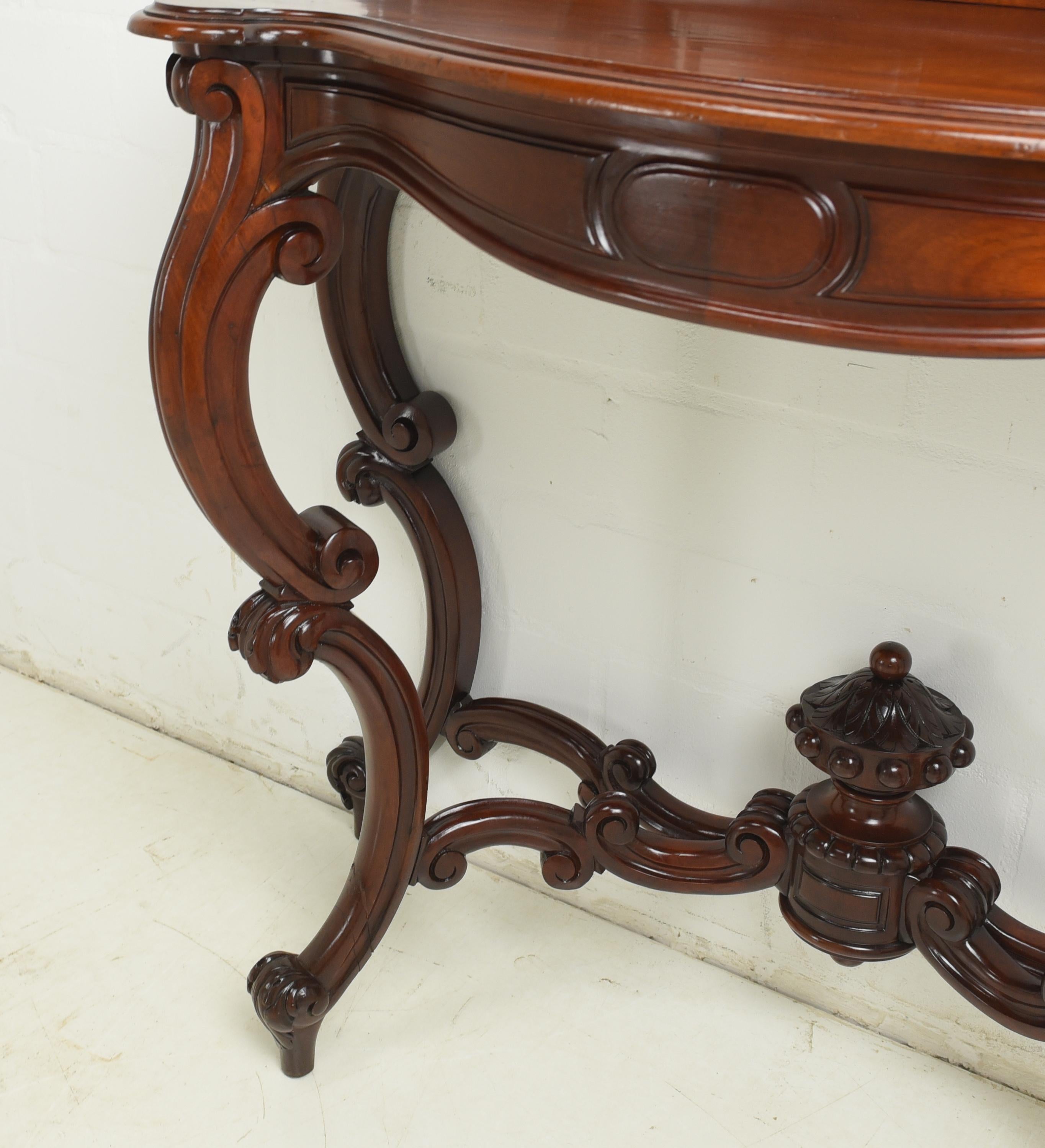 Louis Philippe Console Table / Wall Table in Solid Mahogany, circa 1870 ...