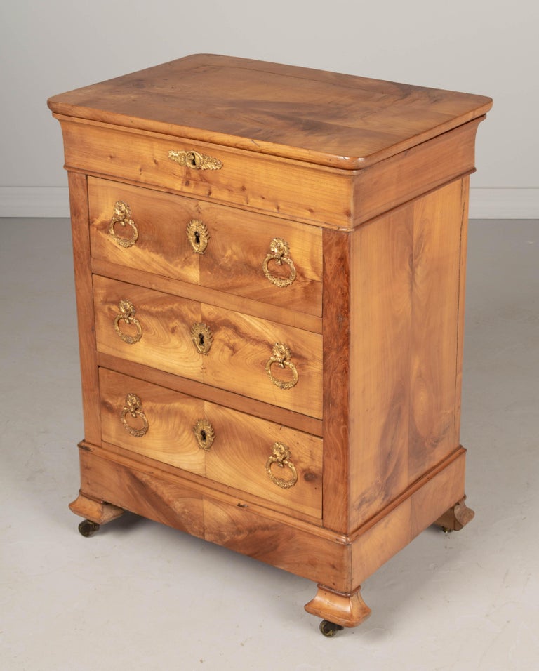 Louis Philippe French Cherry Wood Commode For Sale at 1stDibs