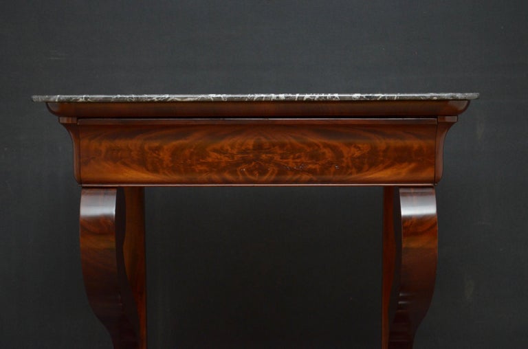Louis Philippe Mahogany Console Table For Sale at 1stDibs