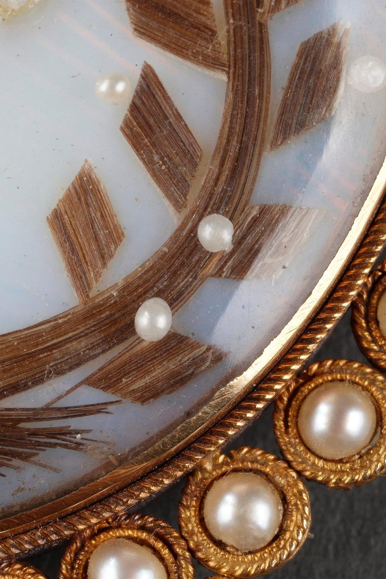Louis-Philippe Pendant "Souvenir" with Miniature For Sale at 1stDibs