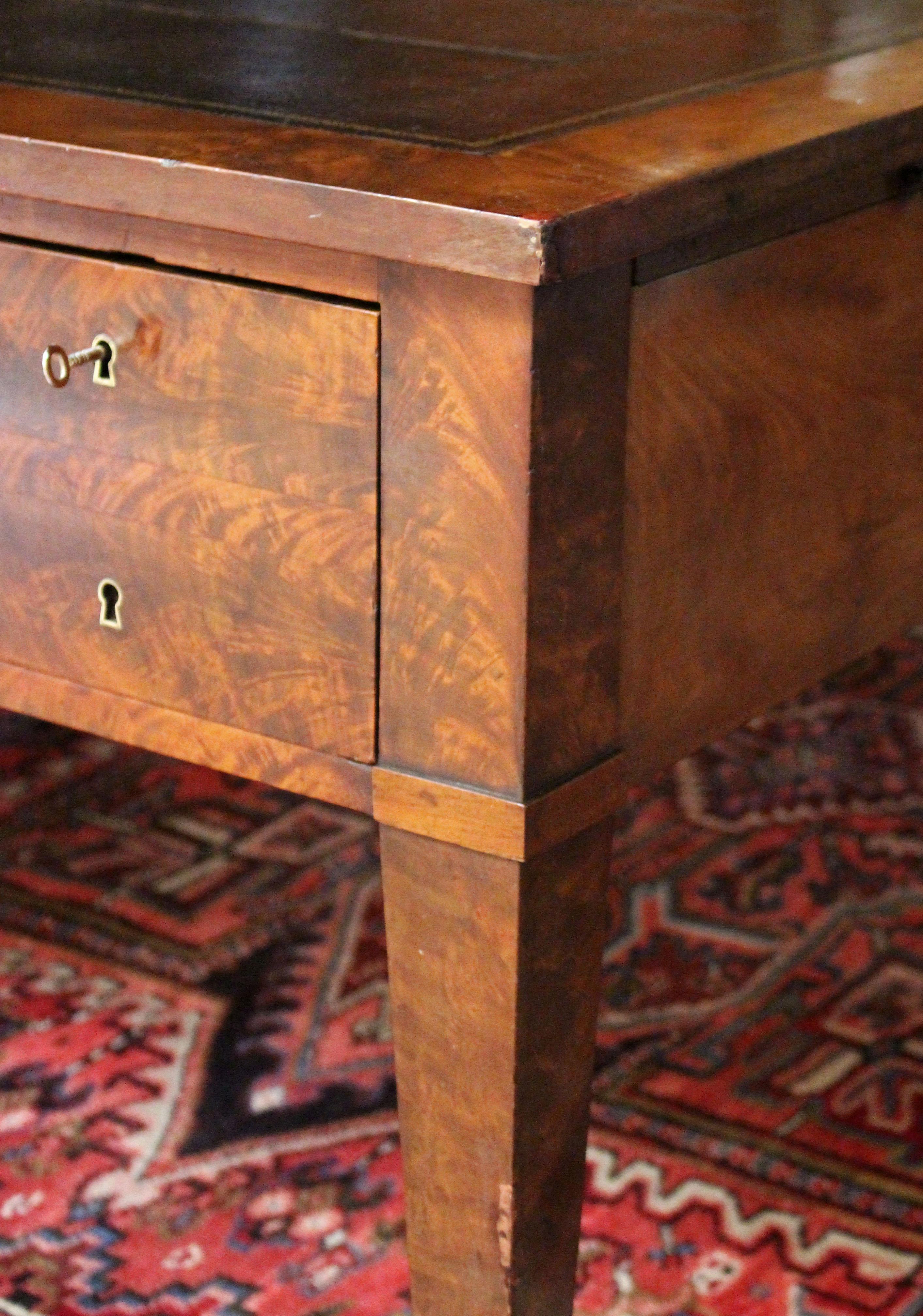 Louis Philippe Period French Bureau Plat Writing Desk at 1stDibs