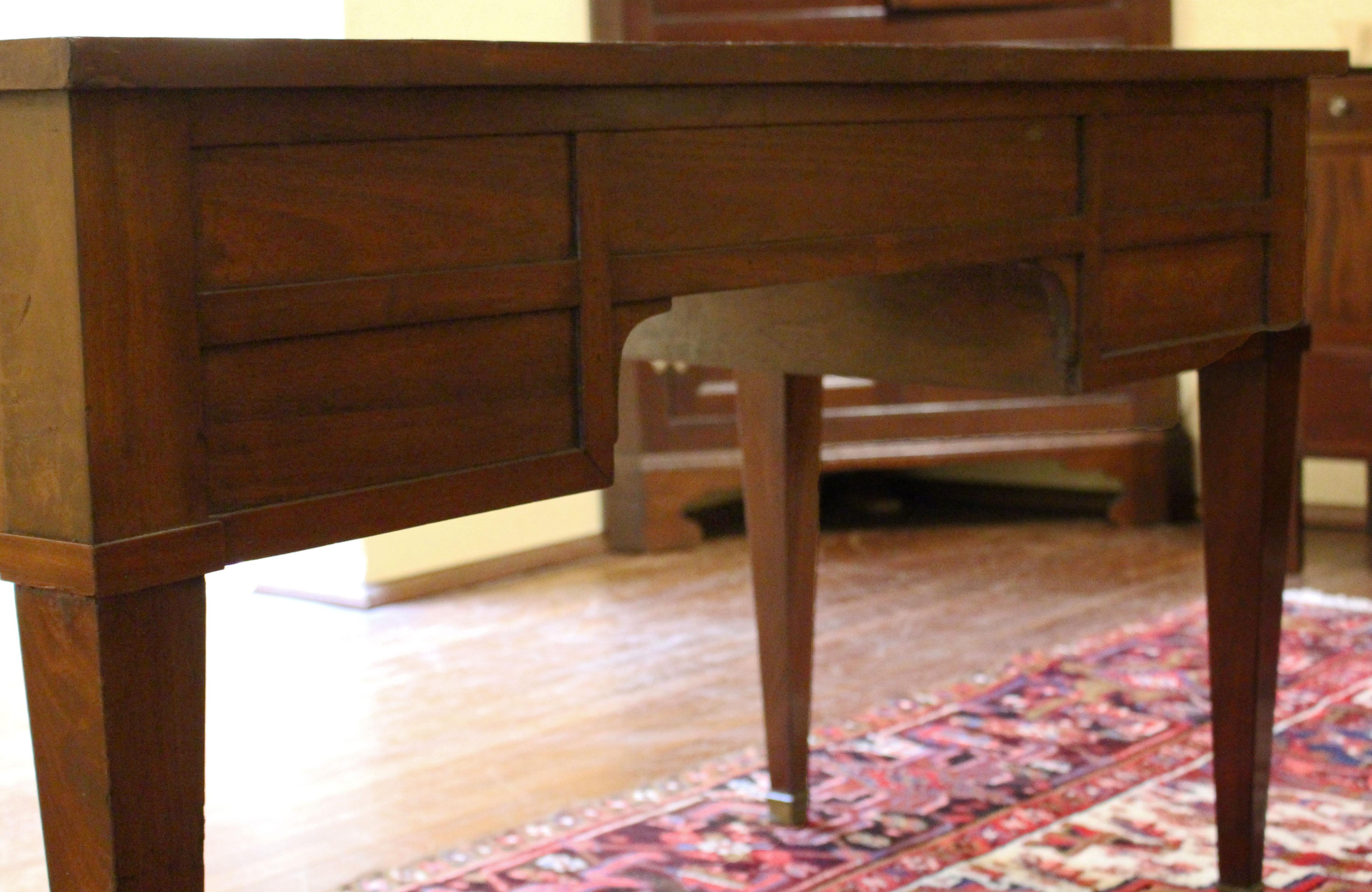 Louis Philippe Period French Bureau Plat Writing Desk at 1stDibs