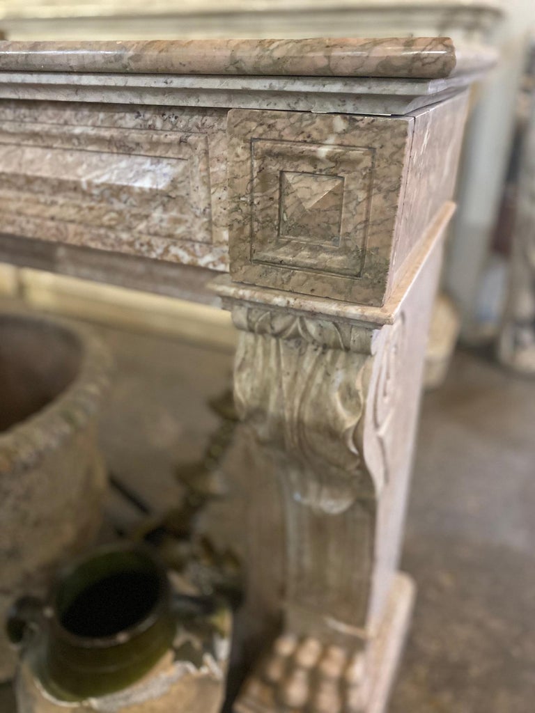 Louis Philippe Period Marble Empire Style Mantel For Sale at 1stDibs