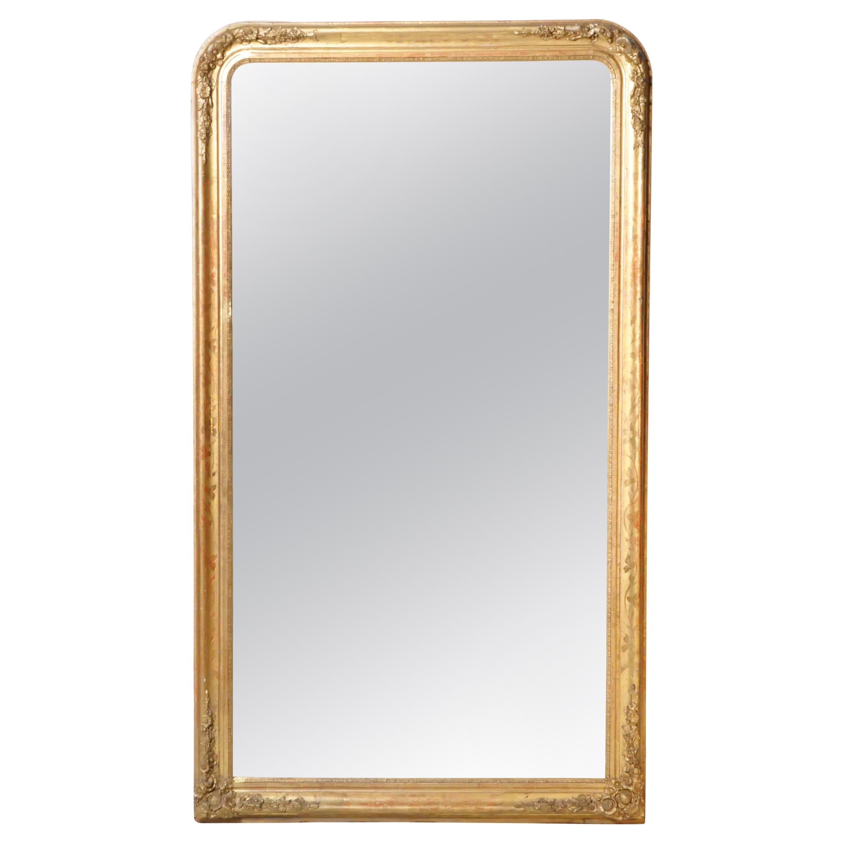 Louis Philippe Style Giltwood Mirror at 1stDibs