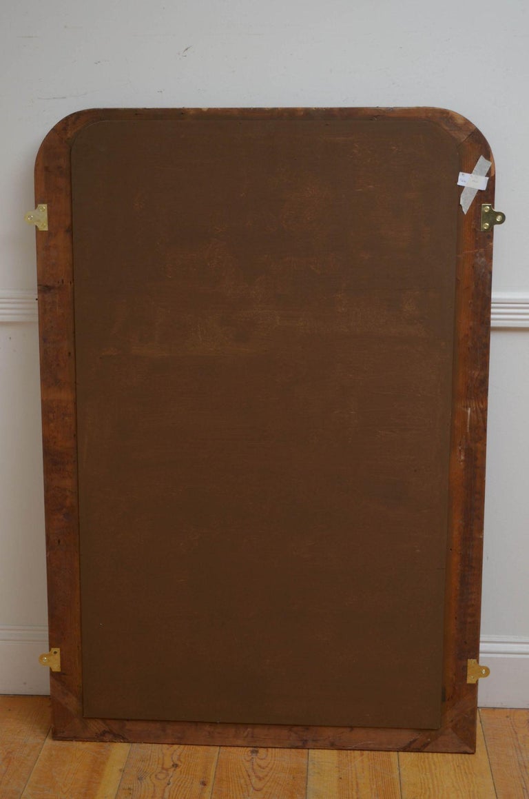 Louis Philippe Wall Mirror Oak Mirror For Sale at 1stDibs
