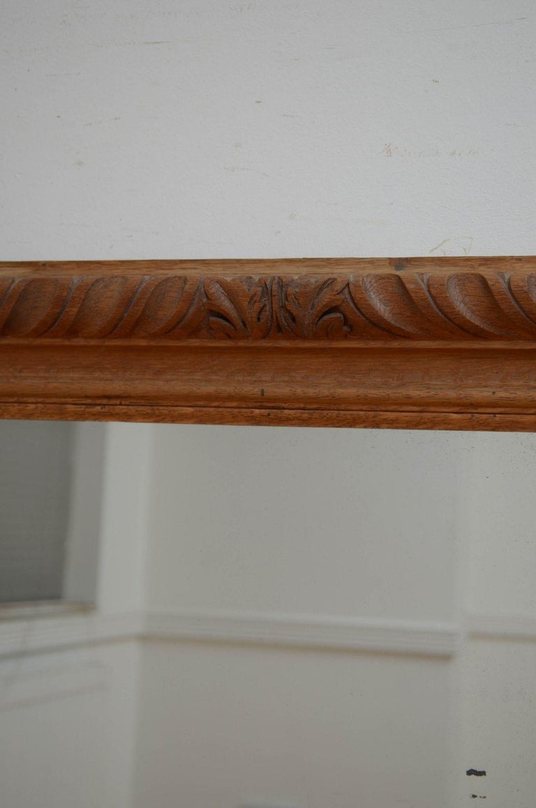 Louis Philippe Wall Mirror Oak Mirror For Sale at 1stDibs