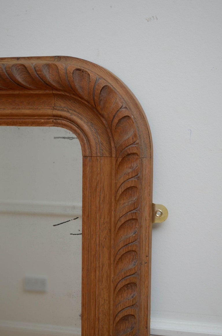 Louis Philippe Wall Mirror Oak Mirror For Sale at 1stDibs