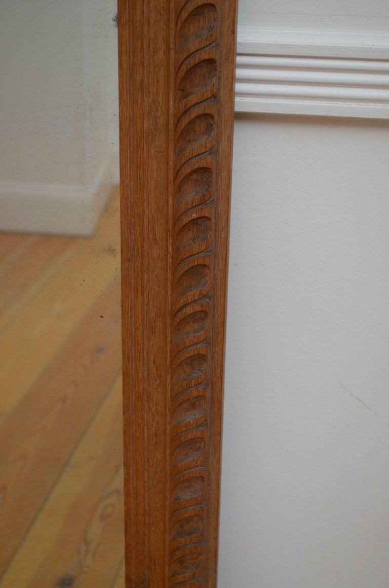 Louis Philippe Wall Mirror Oak Mirror For Sale at 1stDibs