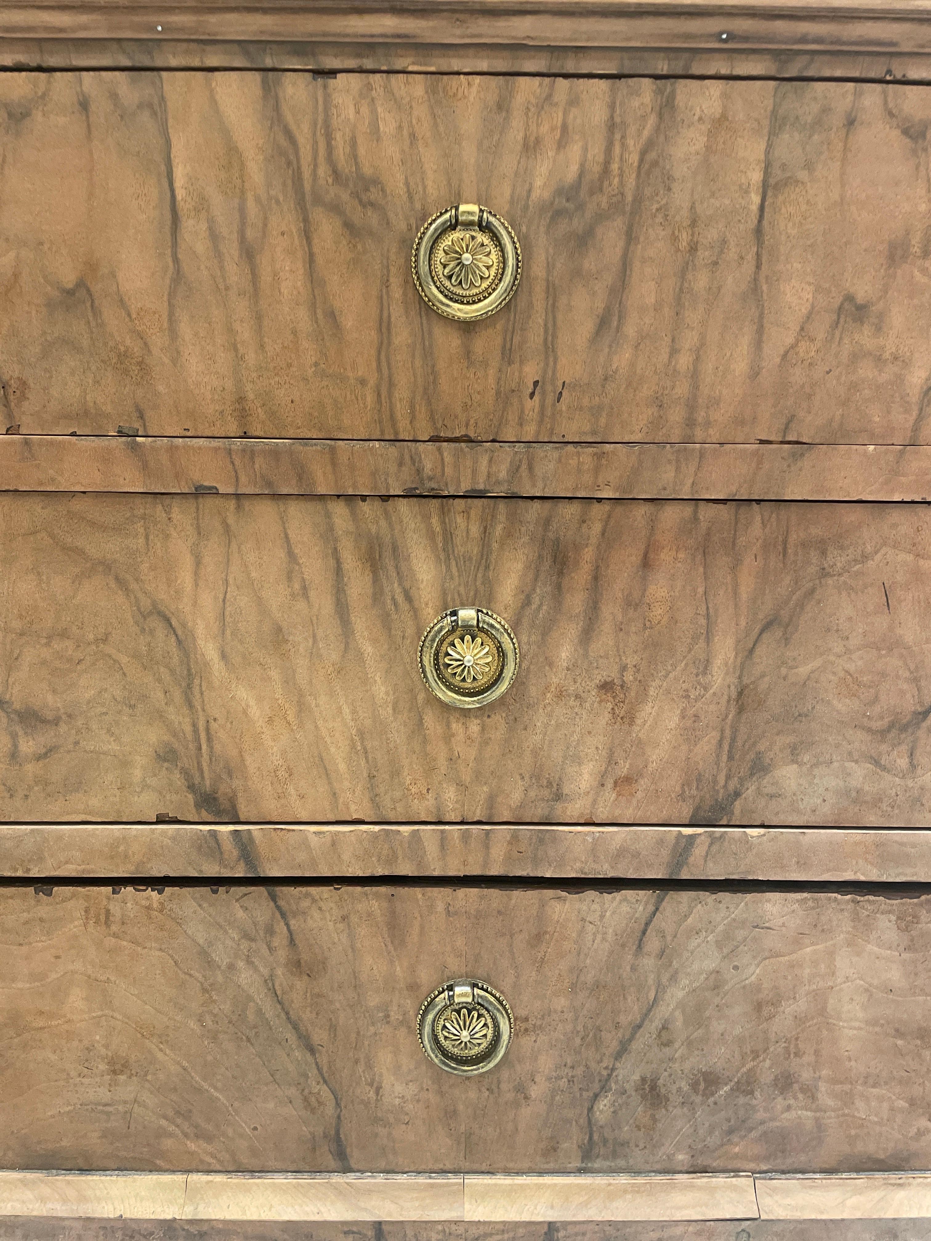 Louis Phillipe French 19th Century Bookmatched Walnut Commode For Sale ...