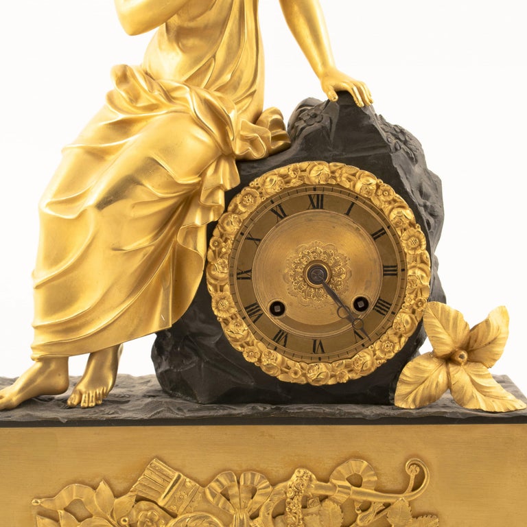 Louis Phillippe Bronze Clock, France, c 1830-1840 For Sale at 1stDibs