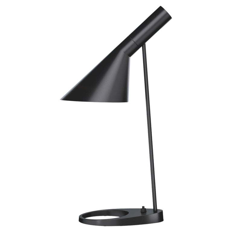 Louis Poulsen AJ Table Lamp in Black by Arne Jacobsen For Sale at 1stDibs