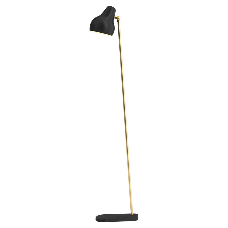 Louis Poulsen VL 38 Floor Lamp in Black by Vilhelm Lauritzen For Sale at 1stDibs