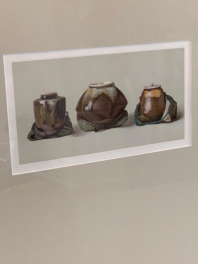 Louis Prang Set of Two Framed Color Lithographs, Oriental Ceramic Art ...