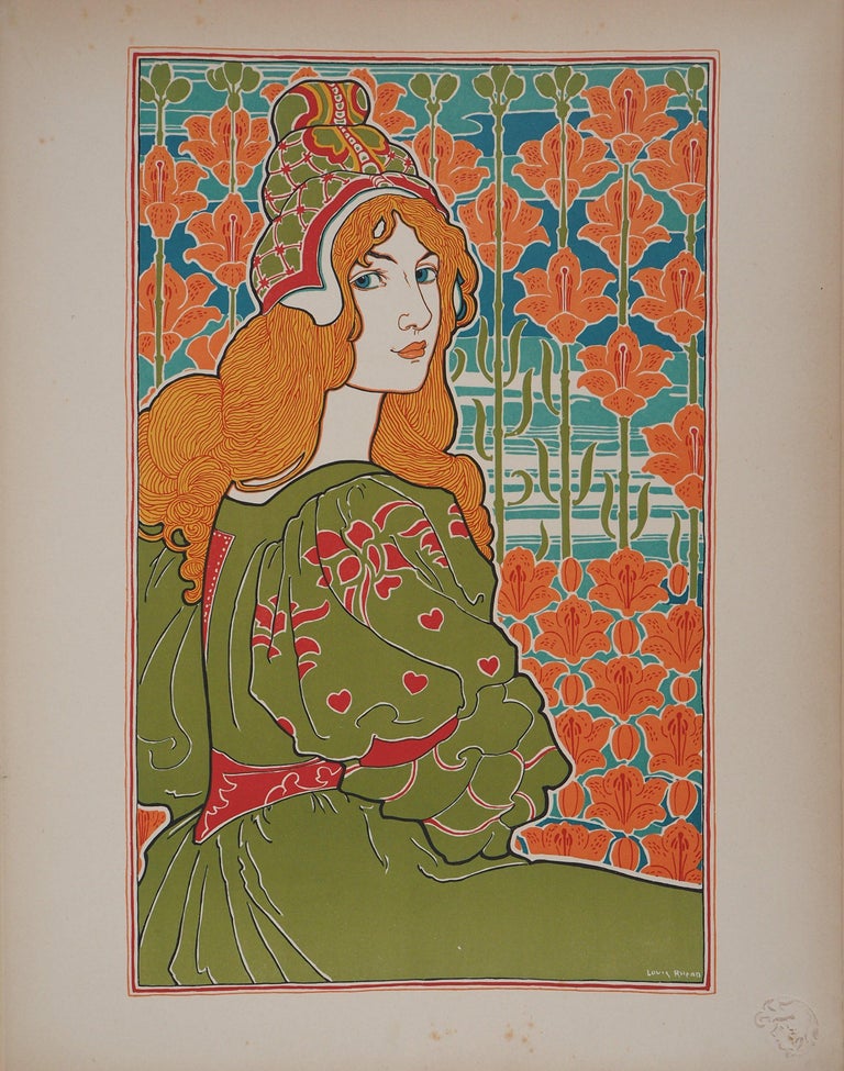Louis Rhead - Jane - original lithograph (1897/98) For Sale at 1stDibs