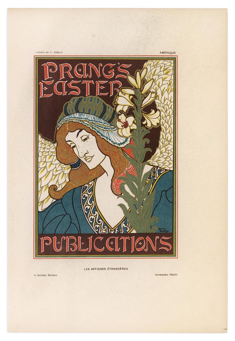 Louis Rhead - Prang''s Easter by Louis Rhead, Art Nouveau Japon ...