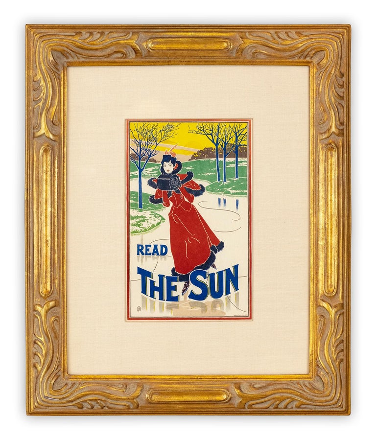 Louis Rhead - Read the Sun by Louis Rhead, Art Nouveau Japon lithograph ...