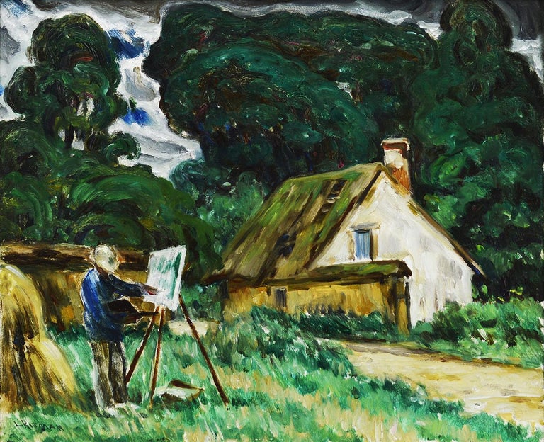 Louis Ritman - The Artist at Work, Giverny For Sale at 1stDibs
