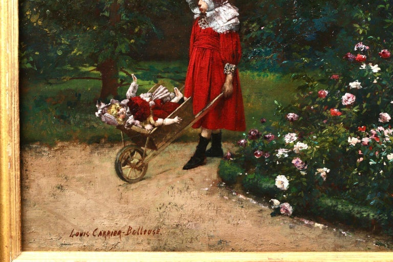 Louis Robert Carrier-Belleuse - La Jeune Jardiniere - Impressionist ...