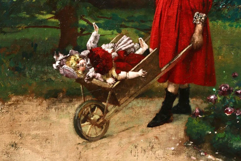 Louis Robert Carrier-Belleuse - La Jeune Jardiniere - Impressionist ...