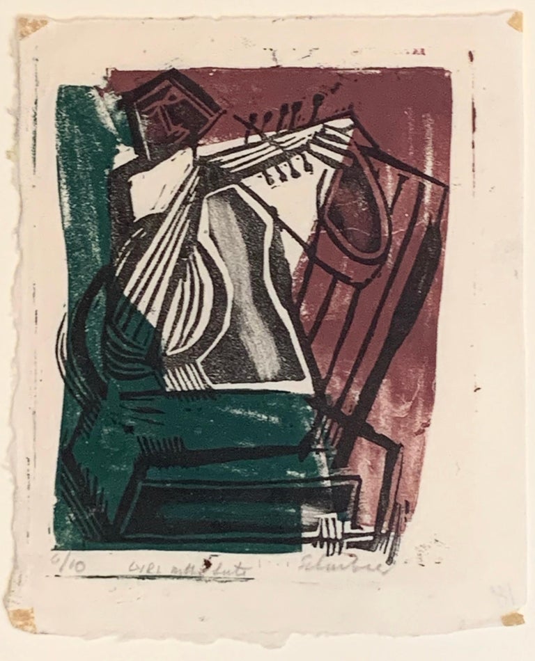 Louis Schanker - GIRL WITH LUTE For Sale at 1stDibs