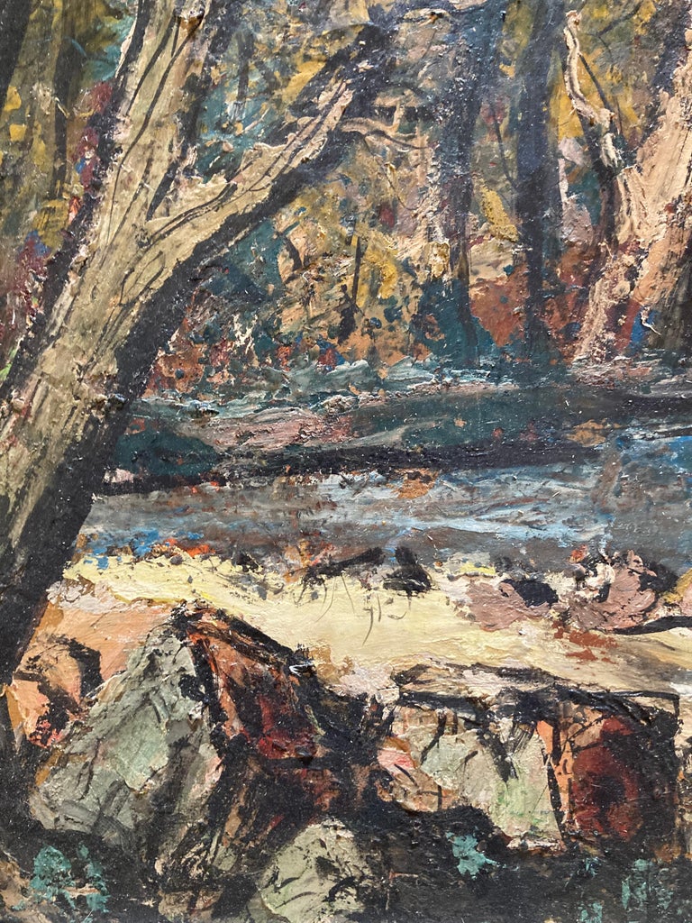 Louis Siegriest - ''Cypress Trees,'' by Louis Siegriest, Oil on Board ...
