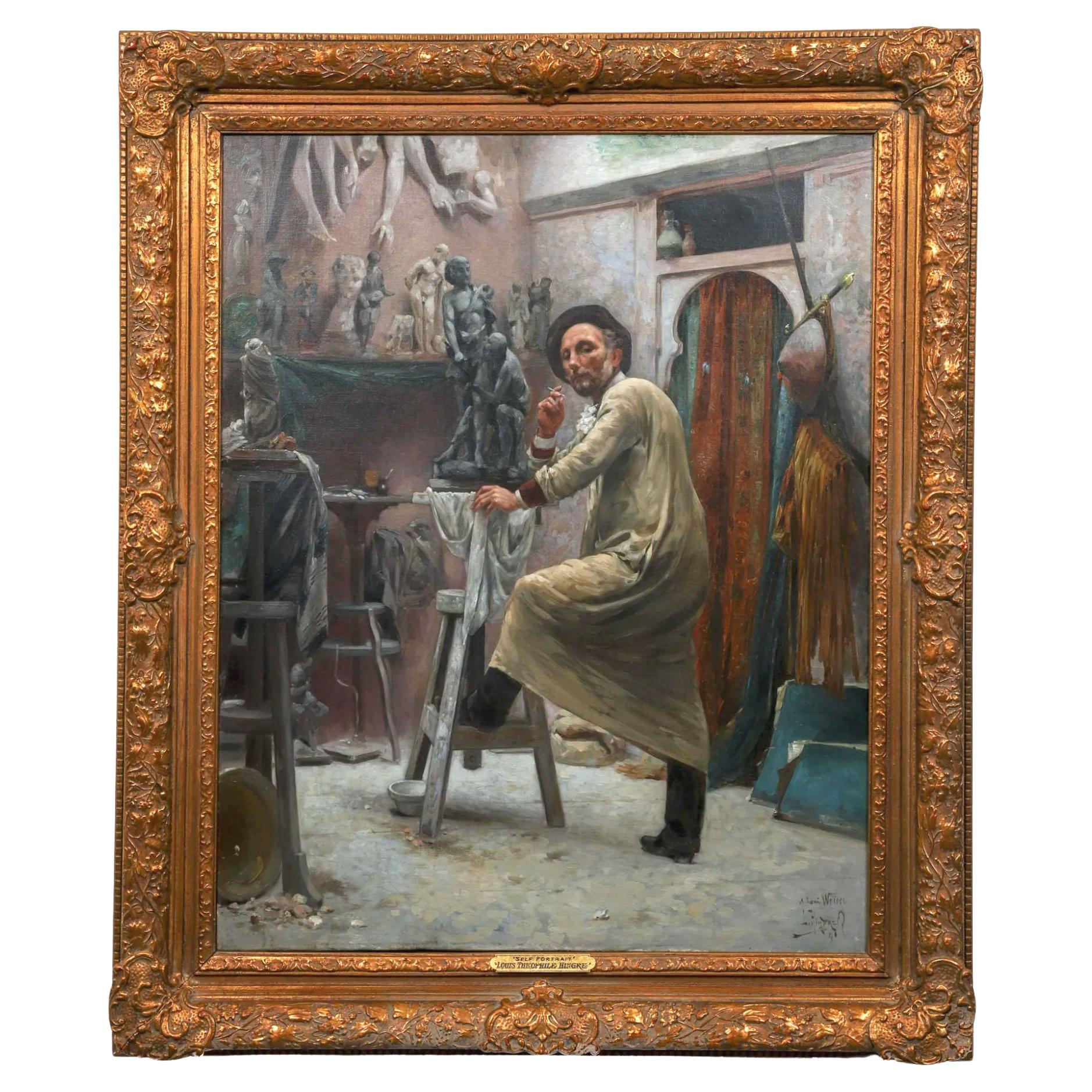 Louis Theophile Hingre Self Portrait For Sale at 1stDibs