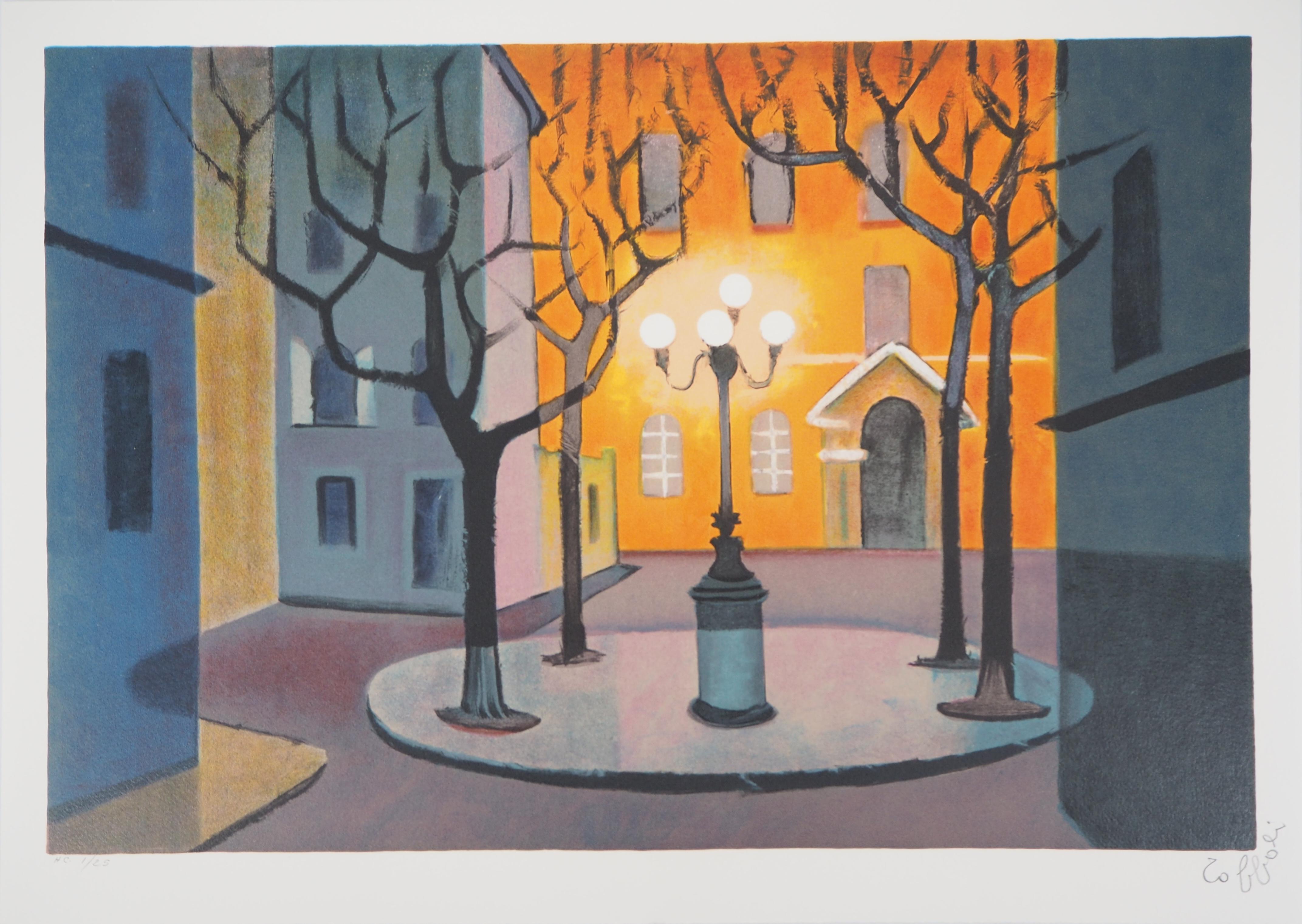 Louis Toffoli - Paris, Furstenberg Square - Original lithograph ...
